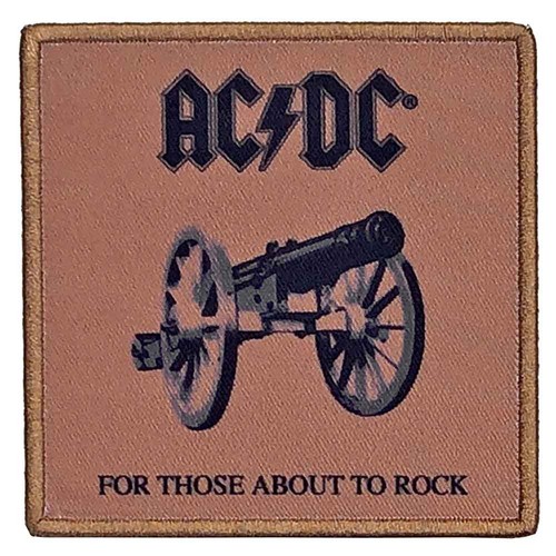 AC/DC Patch For Those About To Rock We Salute You Band Logo new Official Brown 5056368633300| eBay