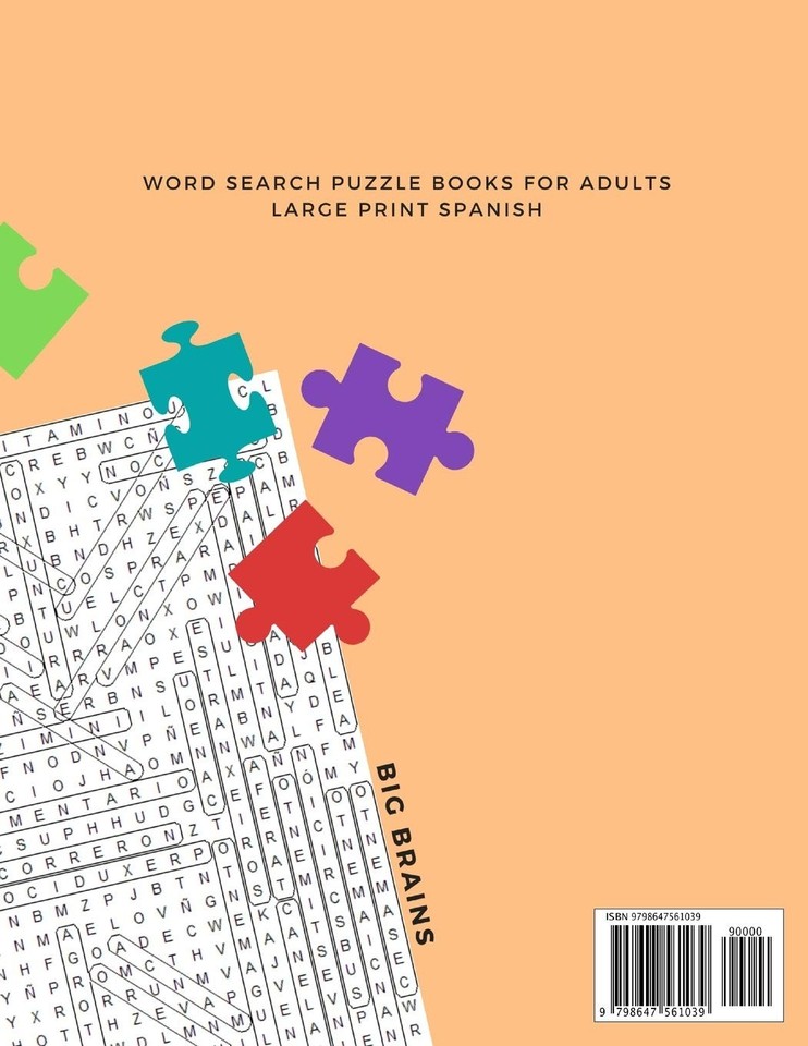 Big Brains Sopas de Letras en Español para Adultos - word search puzzle ...