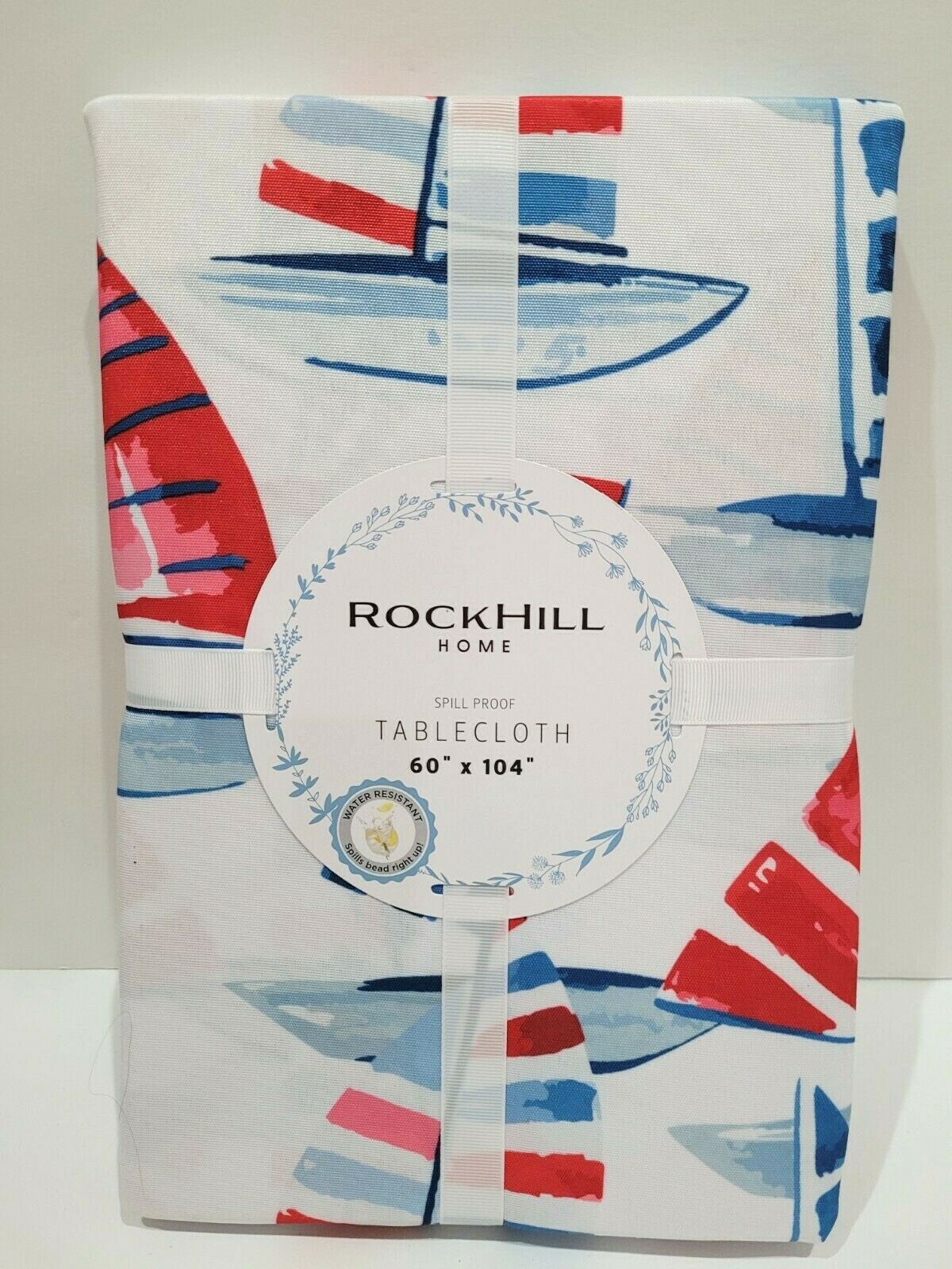 Rockhill Coastal Beach Sailboat Cloth Fabric Tablecloth 60" x 104" | eBay
