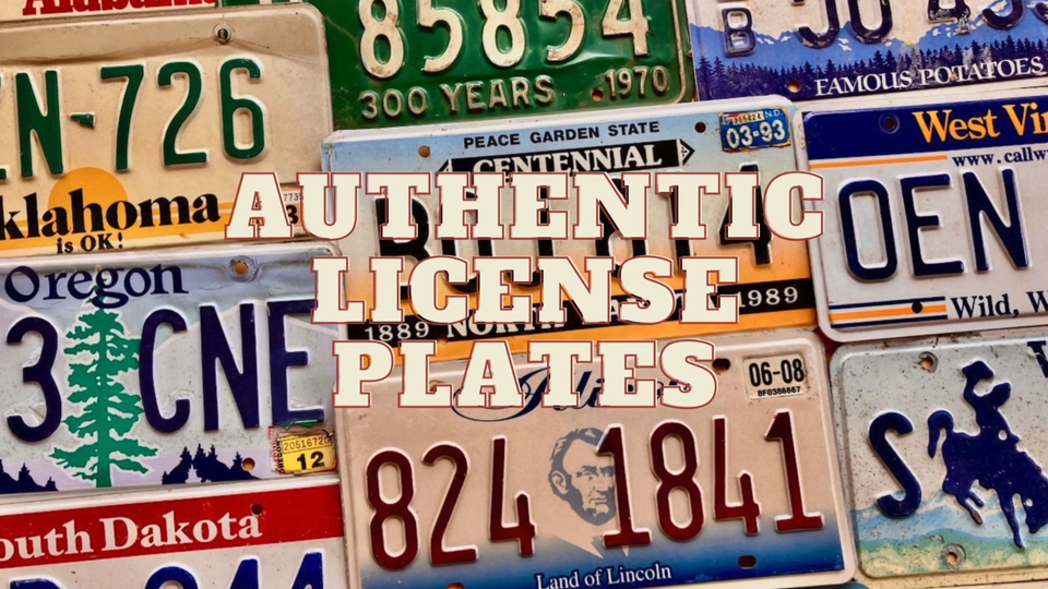 Authentic Motorcycle License Plates - Pick A State - Craft Condition | eBay