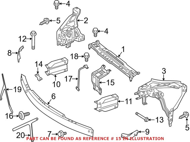 MERCEDES Mercedes-Benz OEM 10-13 E350 Radiator Support-lock Support ...