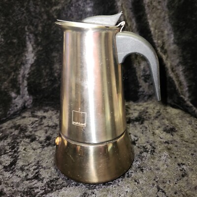 Gnali & Zani Italian Stove Top Coffee Maker Espresso Moka Pot Round Top ...