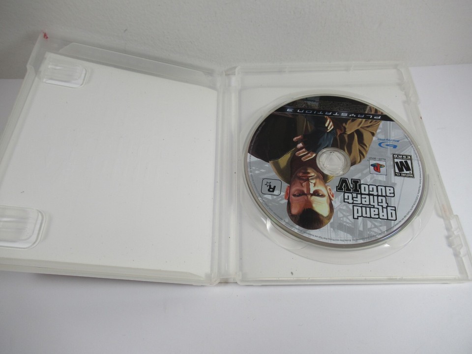 Playstation 3 Grand Theft Auto IV PS3 Case, Case Art and Disk No Manual ...