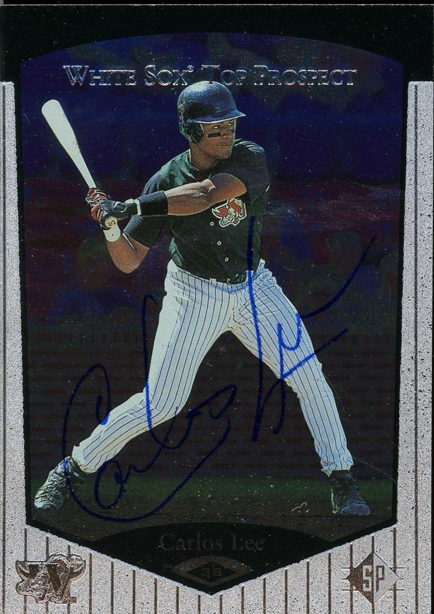1997 Winston Salem Warthogs CARLOS LEE Signed Card autograph AUTO white ...