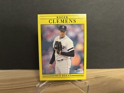 1991 MLB Fleer Roger Clemens #90 Base Card - Pulled From Sealed Set | eBay