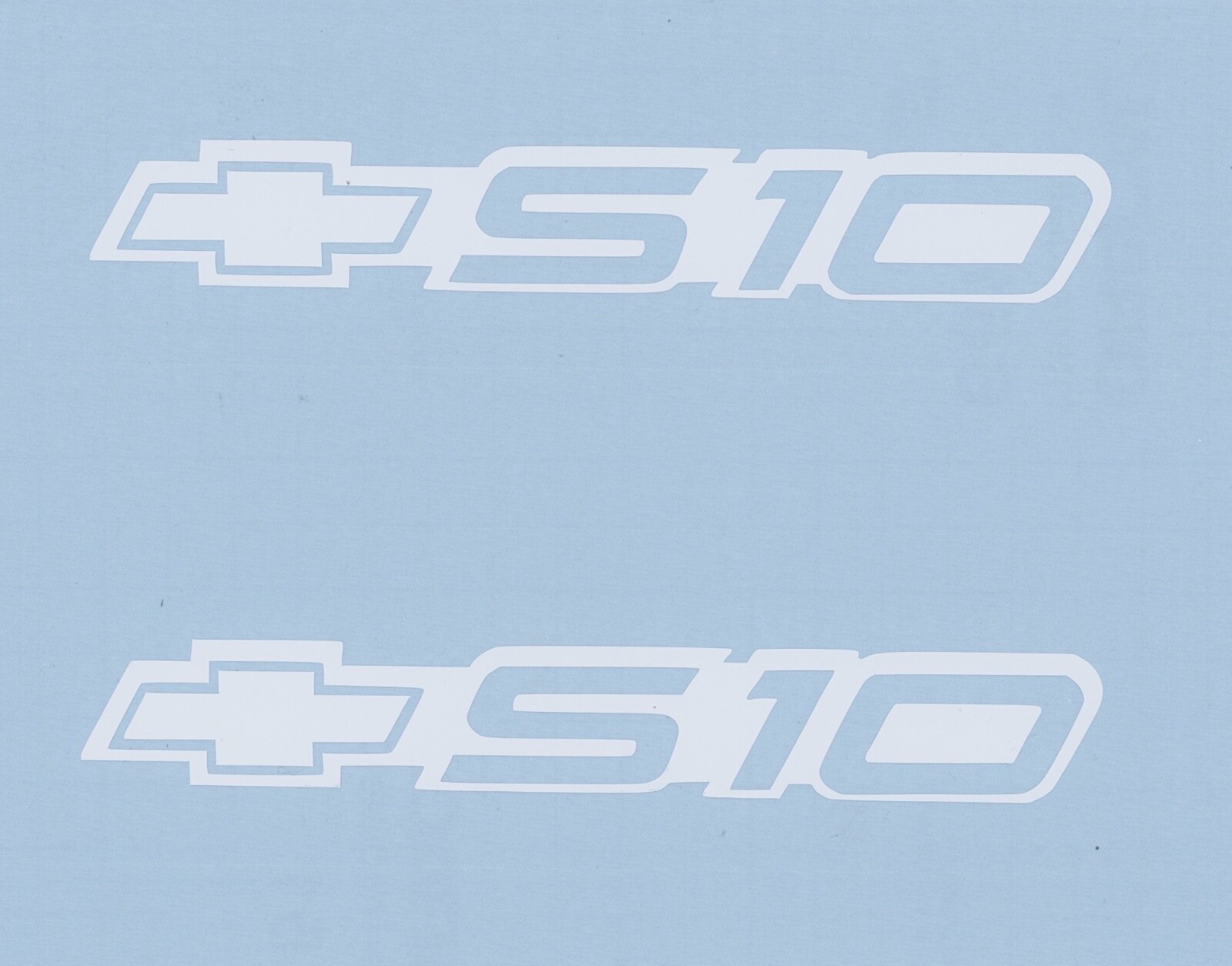 2x S10 CHEVROLET 6" White Decals Stickers Trucks Windows Car Show Decal ...