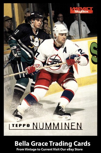 1995-96 Fleer SkyBox Impact Teppo Numminen #183 Winnipeg Jets | eBay