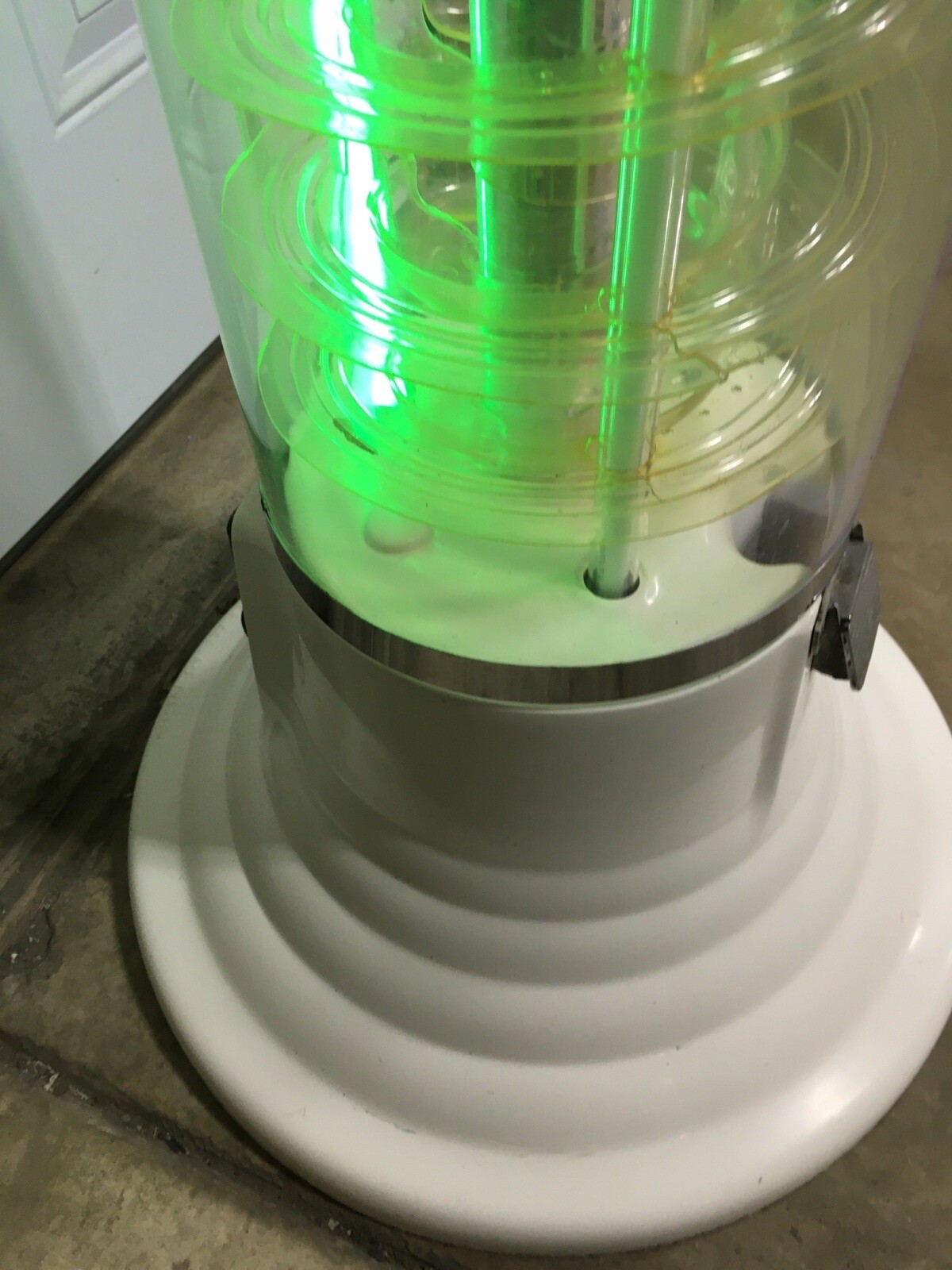 Vintage 3 Color REAL Neon Lighted Spiral Gumball Machine Wizard Spinner ...