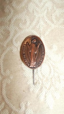 VINTAGE CATHOLIC BVM BLESSED VIRGIN MARY MEDUGORJE KRALJICA MIRA COPPER ...