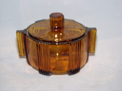 Amber Powder Jar Set With Lids | eBay