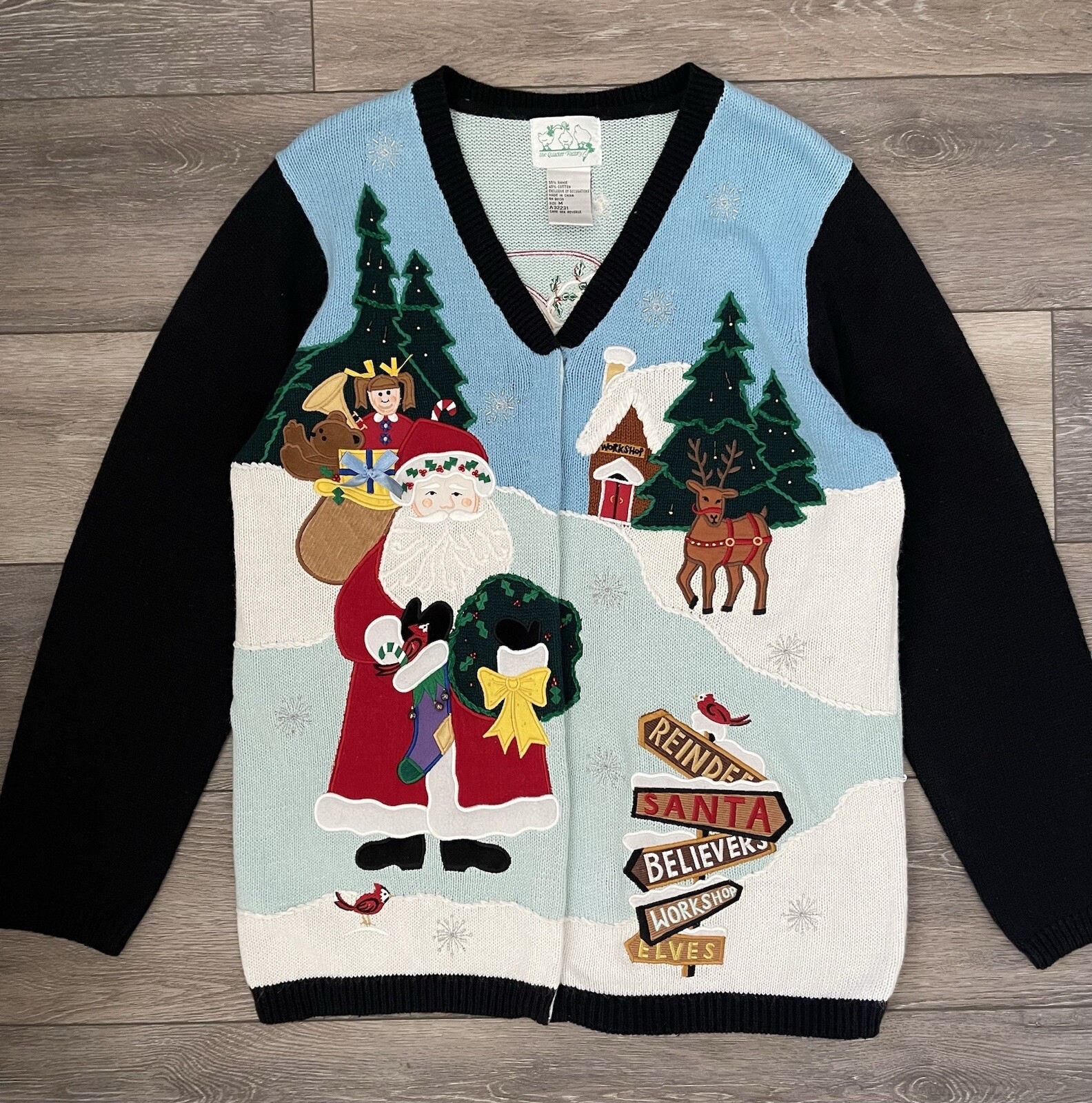 Quacker Factory Santa North Pole Tree Embellished Chr… - Gem