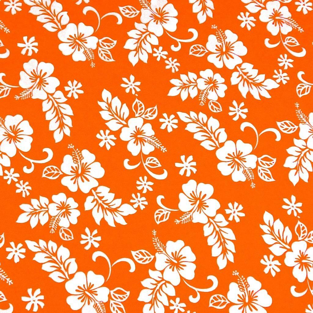 Orange Hawaiian Flower Background