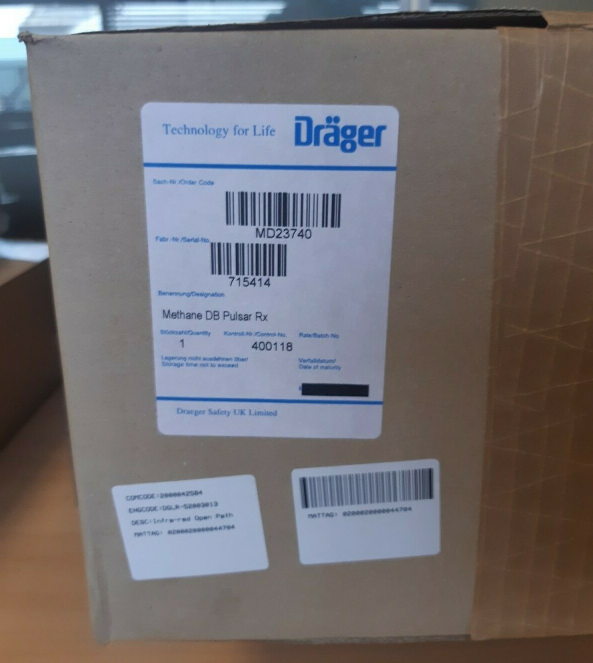 New Dräger Polytron Pulsar GD8-2 Open Path Gas Detector RECEIVER 4-120M ...