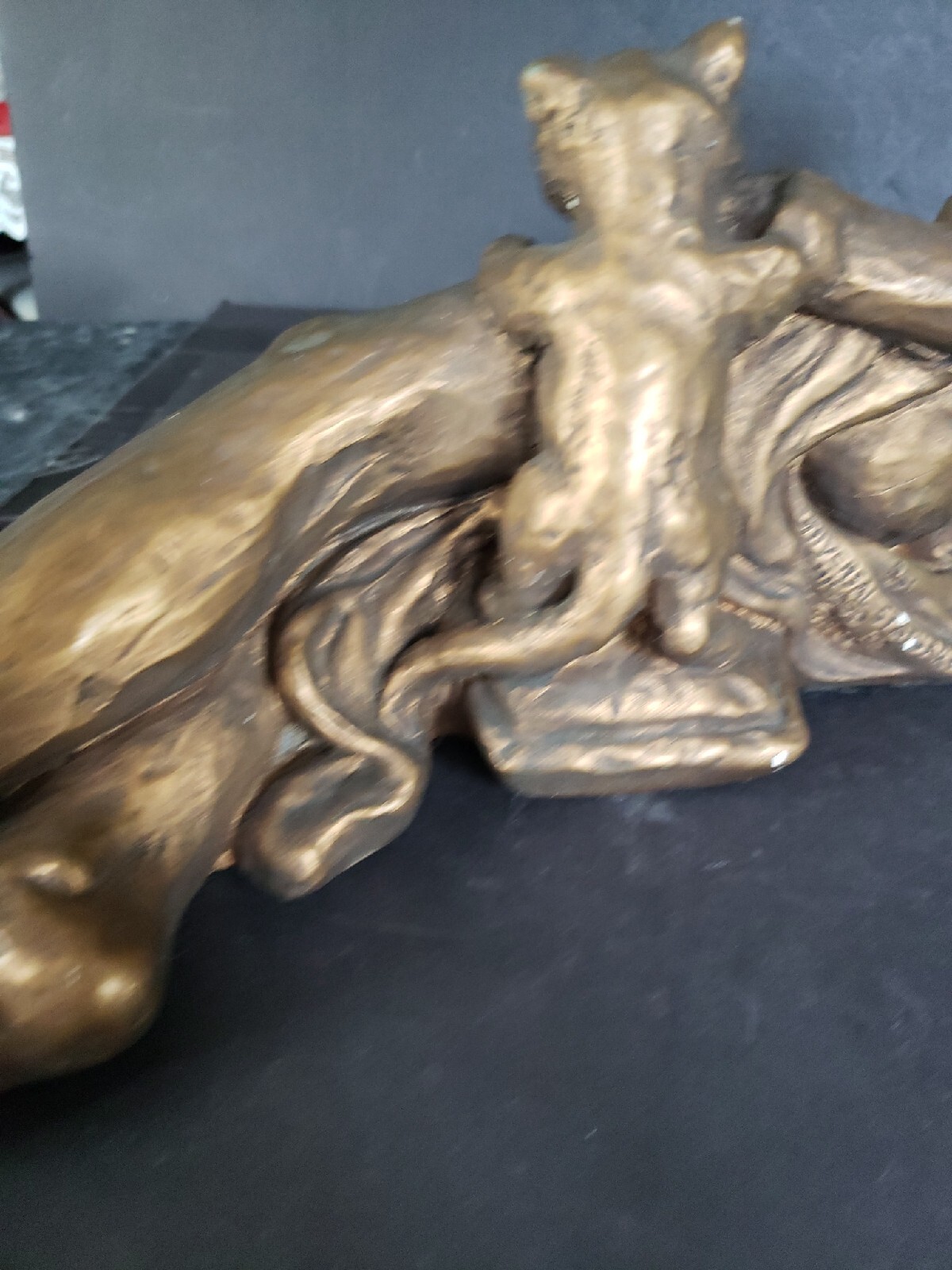 23" Nude Woman Girl w/ Kitten Statue 815 Universal Statuary corp bronze plaster | eBay