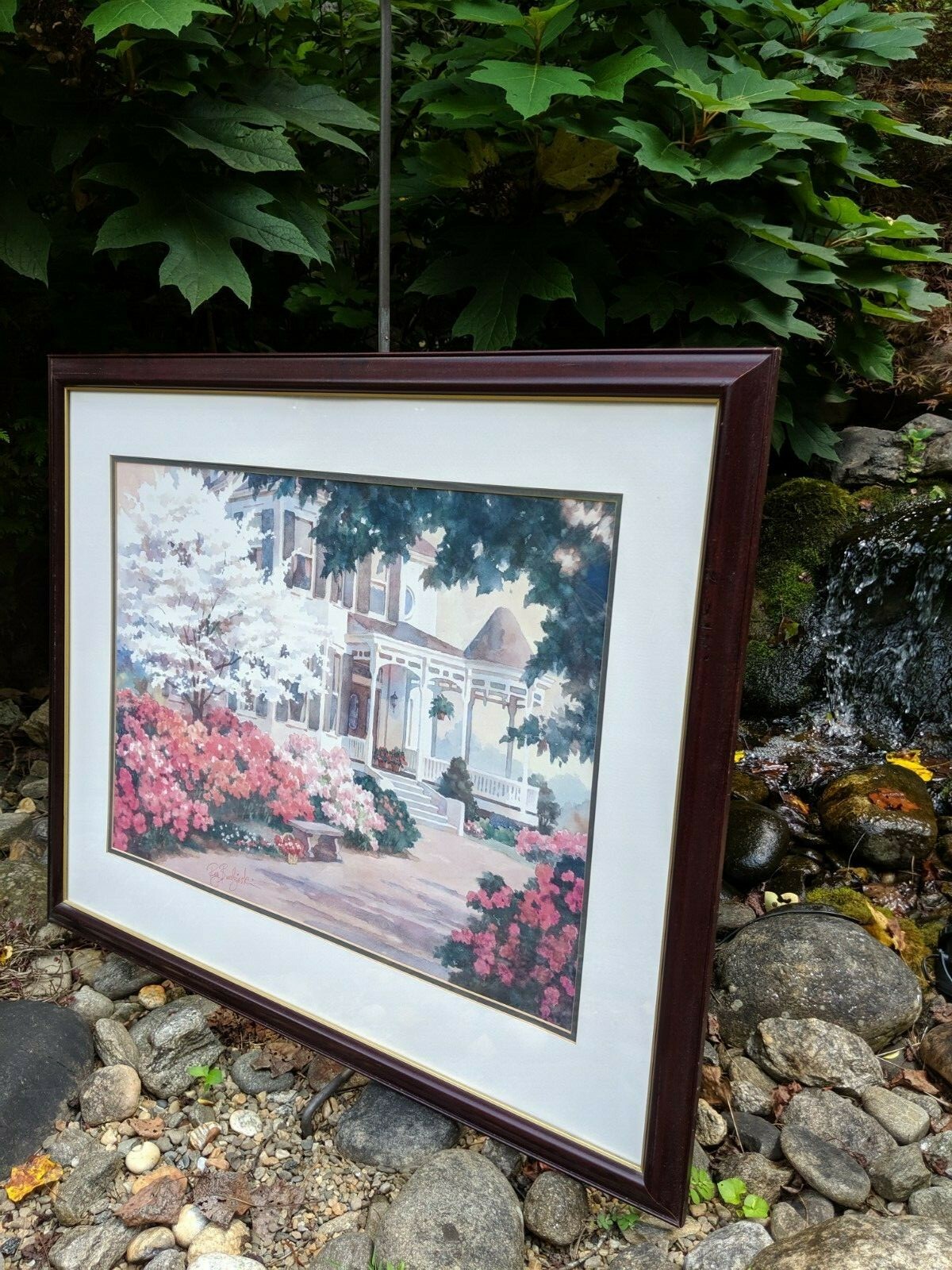 Ray Burdzinski Signed 24 x 18" Watercolor Lithograph Print Southern ...