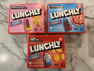 Lunchly UNOPENED Fiesta Nachos The Pizza Turkey Stack ‘Ems DISCONTINUED ...