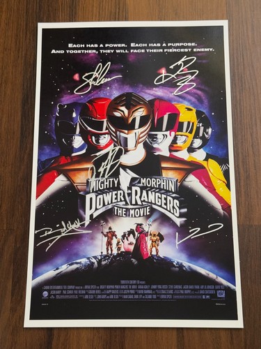 POWER RANGERS Signed Movie Poster 11x17 with COA - Authentic ...