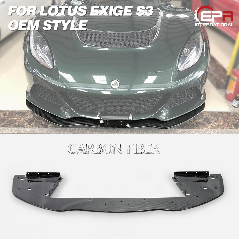 OEM Carbon Fiber Front Bumper Splitter Lip Add-On Body Kits For Lotus ...