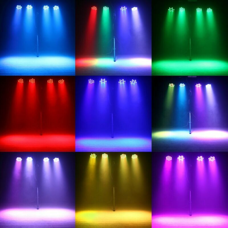 8X 108W 36 LED RGB Stage Lighting PAR Light DMX Beam Party DJ Disco ...