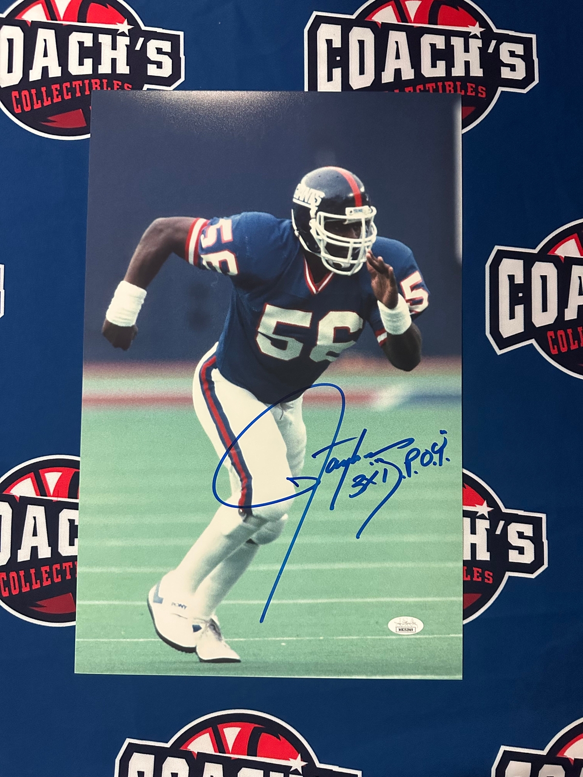 Lawrence Taylor Autographed 11x17 Photo w/ 3x DPOY Inscription (JSA) | eBay