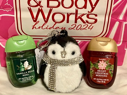 Bath & Body Works PENGUIN BLING HAND SANITIZER Pocket Bac Holder ...