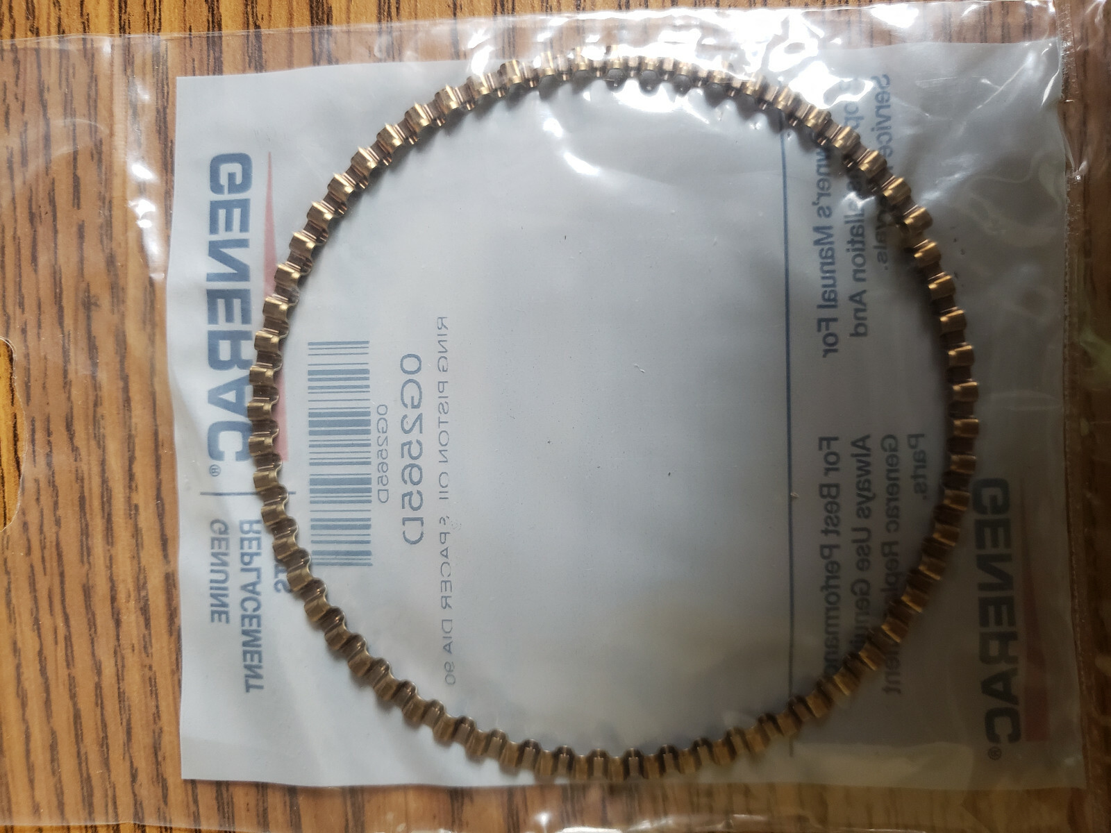 Generac+Power+Systems+Ring+Piston+Oil+Spacer+Piston+Dia+90+-+0G2565D ...