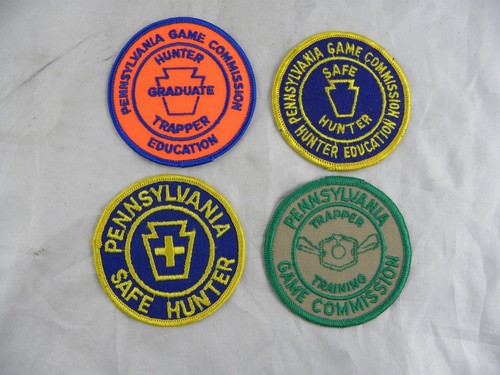 4 Vintage Pennsylvania PA. Game Commission Safe Hunter Trapper ...