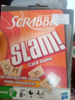 Scrabble Slam! Card Game The Fast Playing Card Slapping Word Changing Fun! | eBay