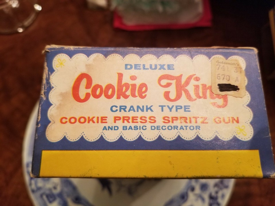 Deluxe Cookie King Crank Type Cookie Press Spritz Gun Box (Box Only ...