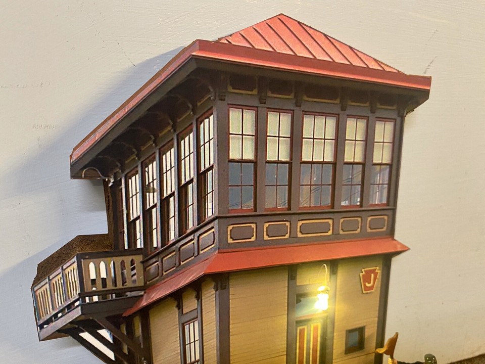 N Scale “ Strasburg J Tower “ Trackside Building Flats w/LED - Switch ...