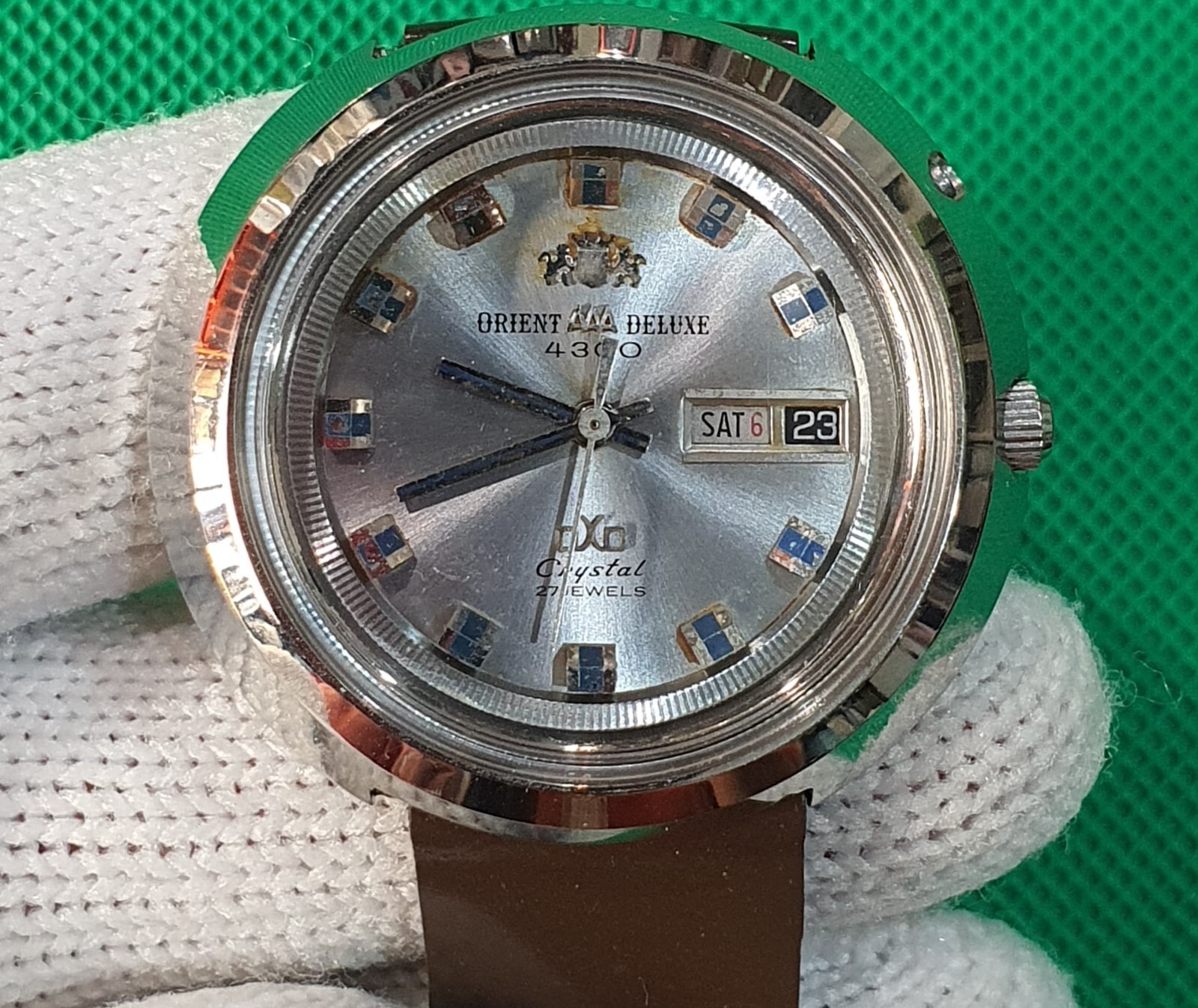 ORIENT AAA DELUXE 4300 DXO CRYSTAL 27 J VINTAGE WATCH | eBay