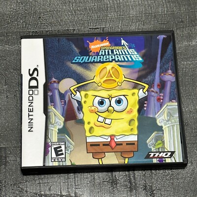 SpongeBob Atlantis SquarePantis DS AUTHENTIC Complete Case Nintendo ...