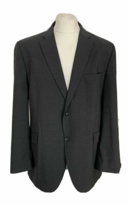 Mens Howick Tailored Charcoal Grey Wool Mix Suit Jacket Blazer Size ...