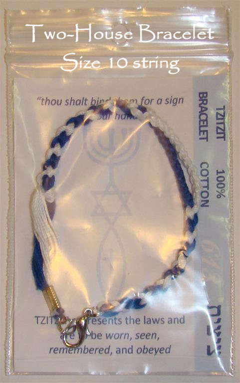 100% Cotton Handmade Jewish TZITZIT TSITSIT - 1 Set of 4 Tassels ...