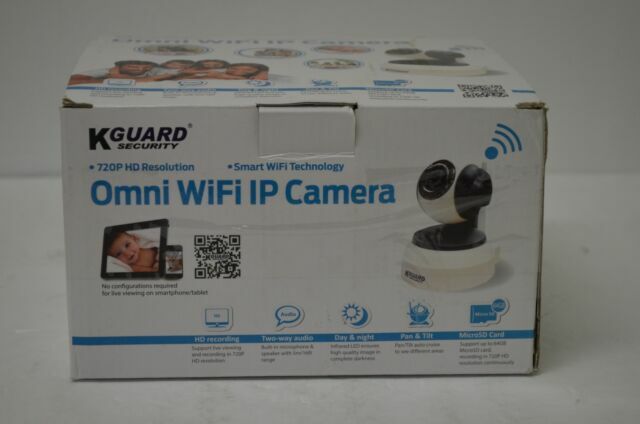 KGUARD Qrt-501 Omni WiFi IP Camera Tilt 720p for sale online | eBay