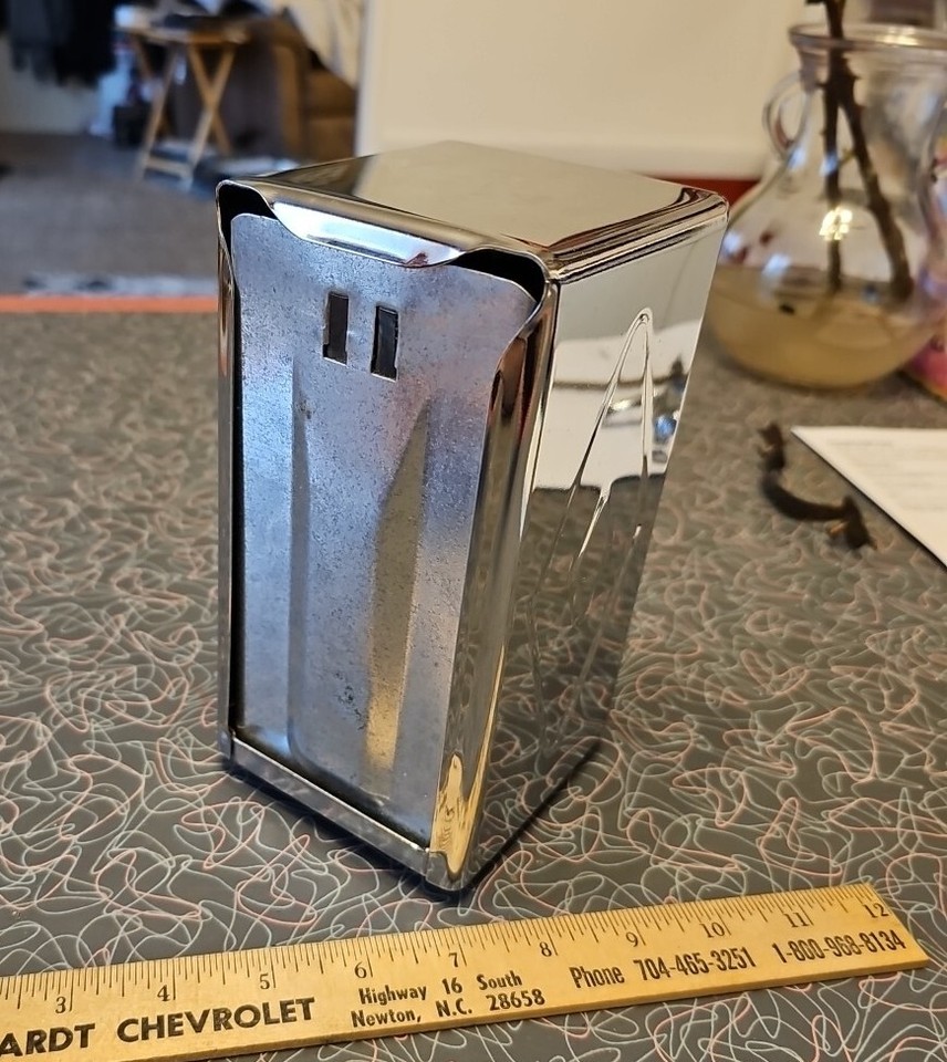 Vintage Napkin Holder Restaurant Style Spring Loaded Dispenser Grif-Ho ...