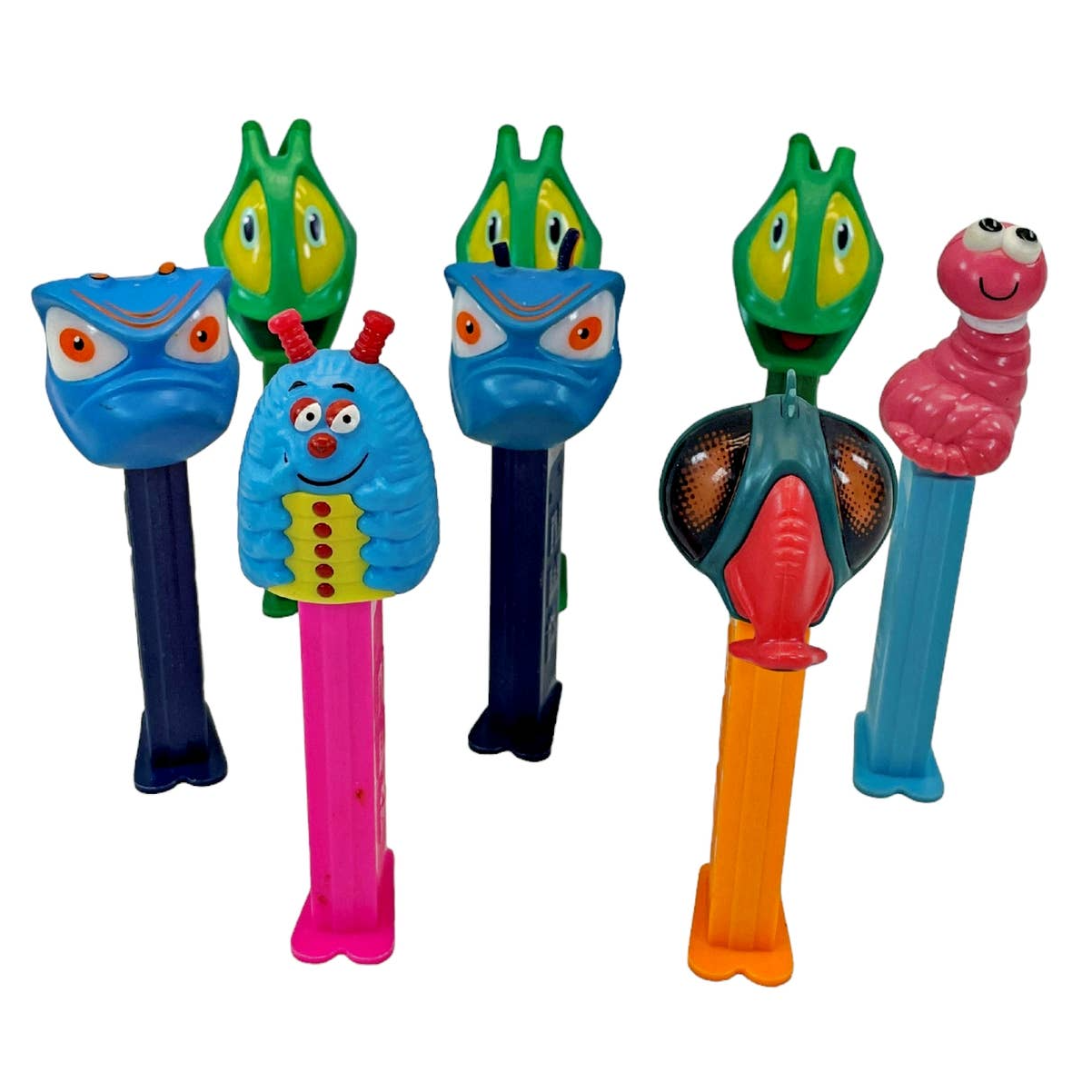 PEZ Candy Dispenser Lot 8 Bugs Silly Bugz Worm Caterpillar Fly Other | eBay