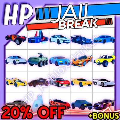 ALL JAILBREAK items 💎CLEAN + FAST DELIVERY + BONUS⚡ Roblox rim/texture ...