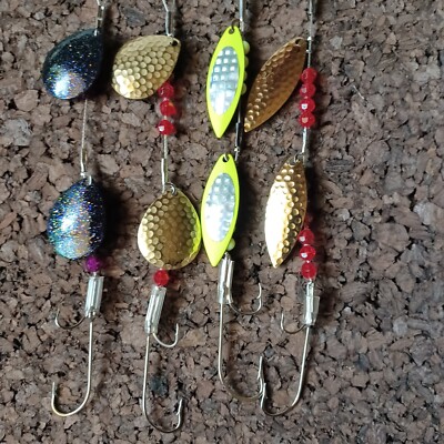 CRAWLER HARNESS RIG--TANDEM TROLL- 4 COLOR- COLORADO &WILLOW ...