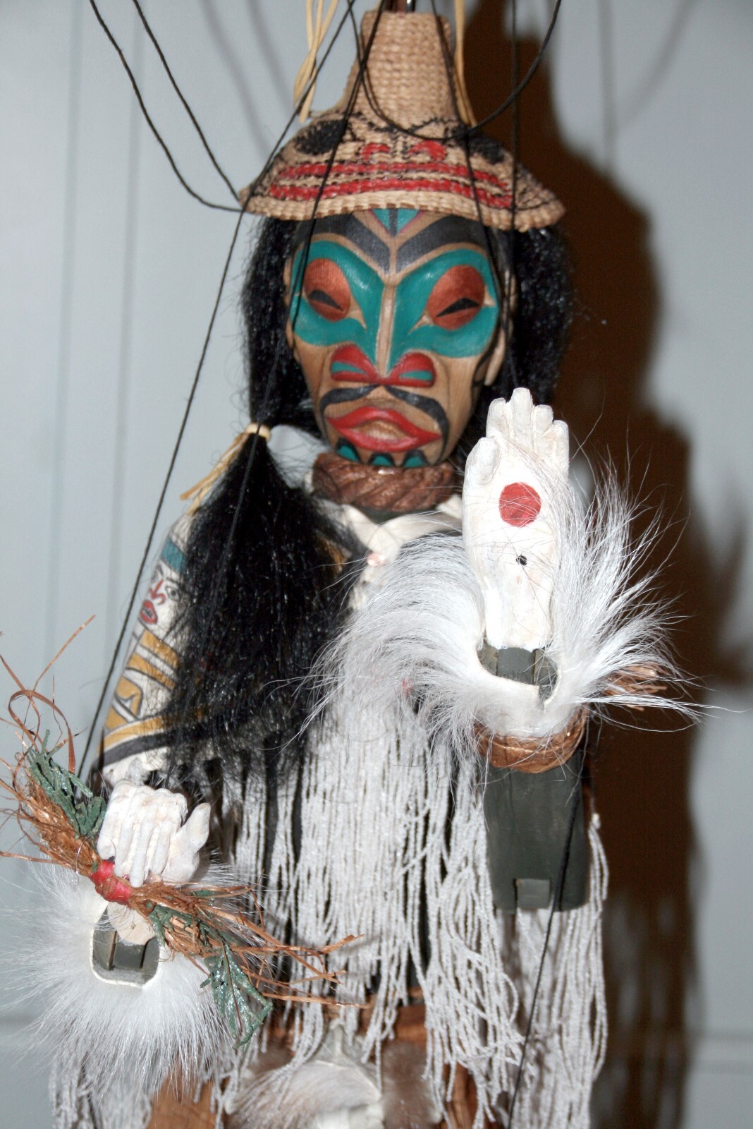 NWC Tsimshian "Chilkat Dancer" 33" articulated dance puppet by Reynold ...