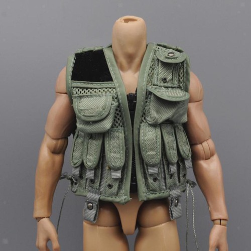 1/6 Scale Miniature Doll Jungle Vest Outdoor Safety Protection Vest ...