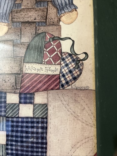 Rickety Old Basket Of Cats Framed Art Welcome Friends Linda Spivey 22 ...