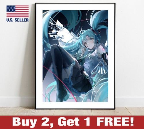 Hatsune Miku Poster 18" x 24" Print Anime Vocaloid Wall Art Decor 4 | eBay