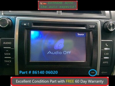 2012 2013 Toyota Camry Radio Display Receiver AM FM CD P10067 OEM 86140 ...