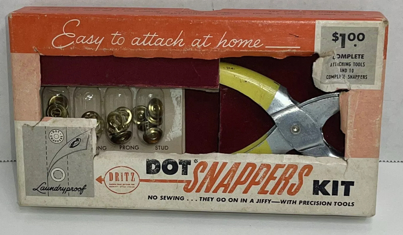 Vintage Dritz Dot Snappers Kit | eBay