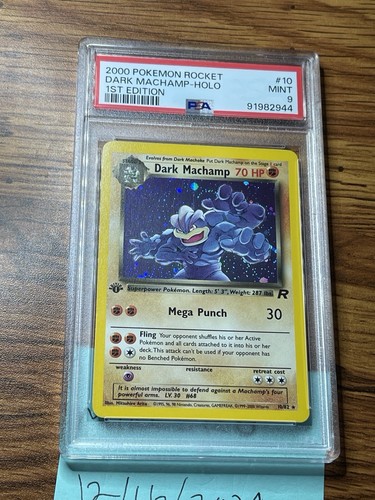 Pokemon Dark Machamp Holo 1st Edition PSA 9 Mint | eBay