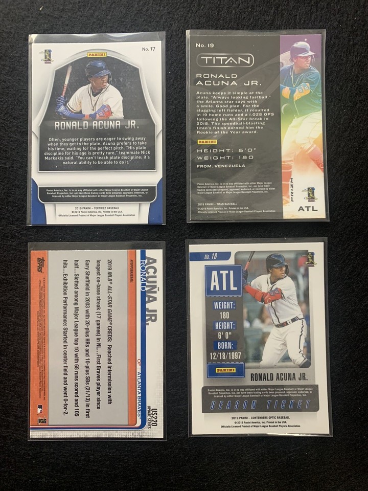 Ronald Acuna jr Card Lot | eBay