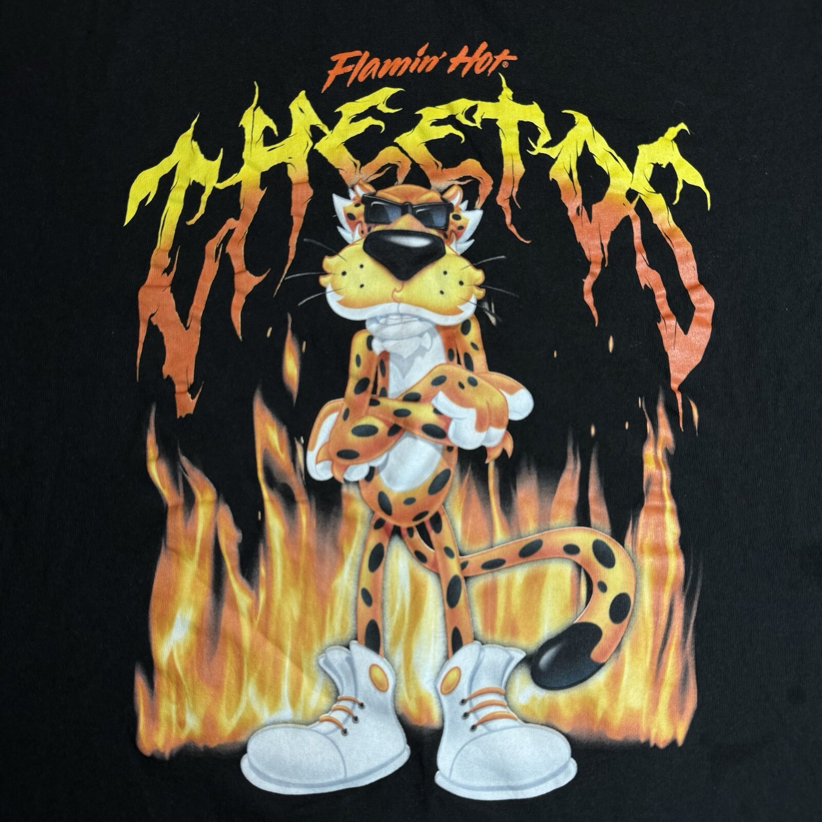 *read* Adult XL Flamin’ Hot Cheetos Death Metal Font … - Gem
