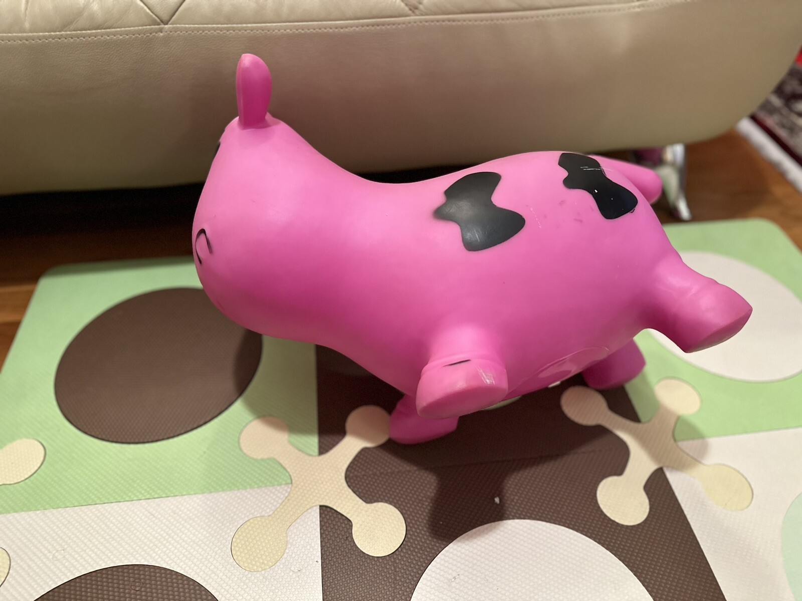 Cow Bouncer with Air Pump, Inflatable Space Hopper, Ride-on Bouncy ...