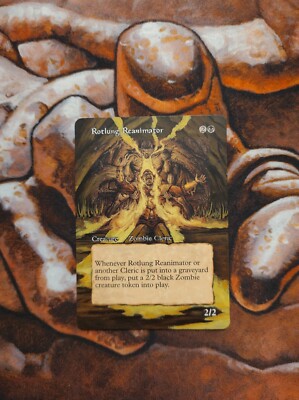 Magic the Gathering Rotlung Reanimator Hand Painted Custom MTG Altered ...